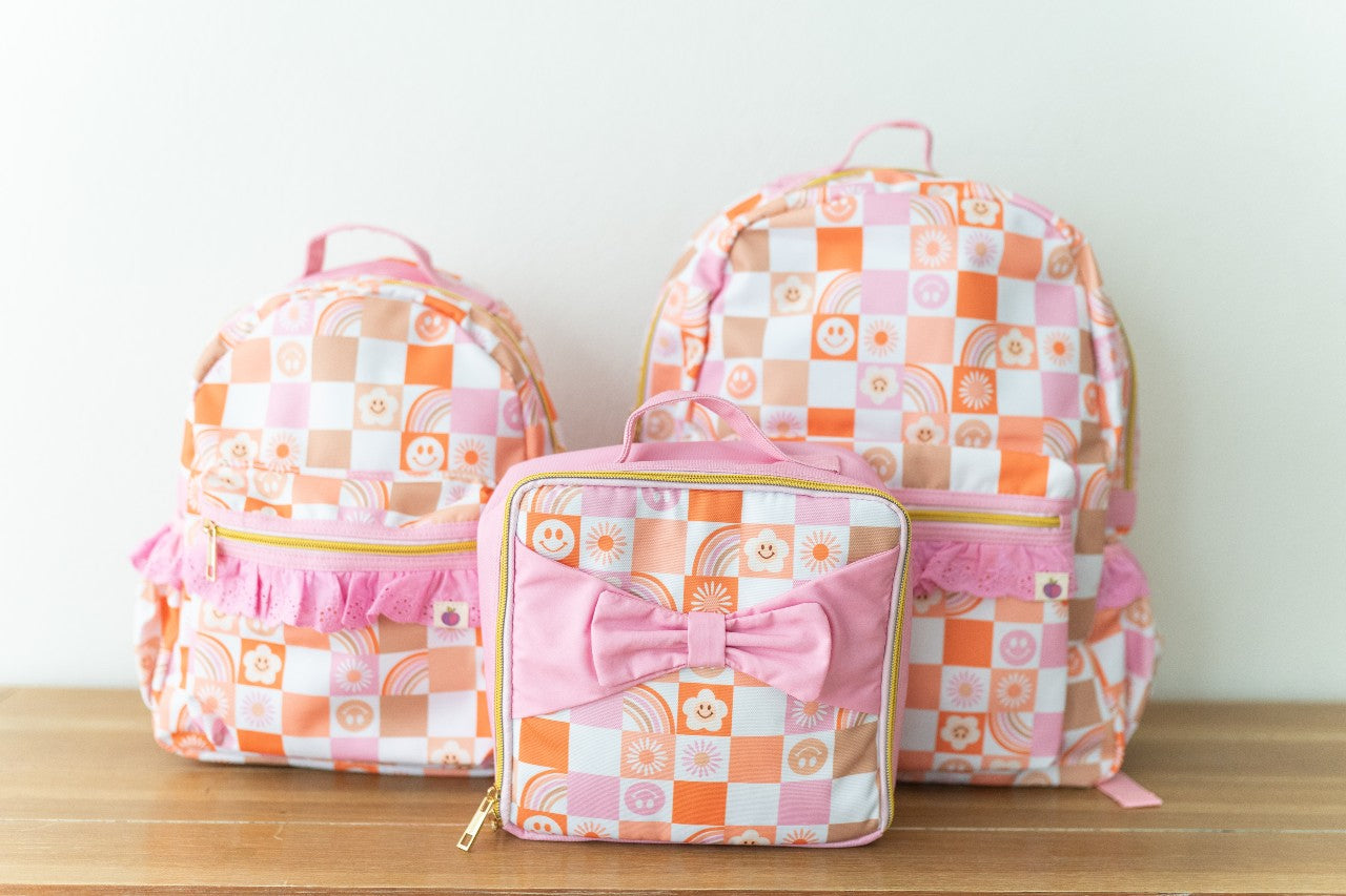 Bree Backpack Retro Checker Cheeky Plum Bree Backpack Retro Checker Cheeky Plum