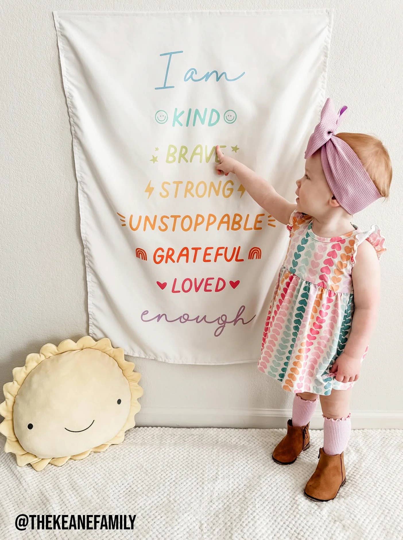 Affirmations Banner 36"X26" – Cheeky Plum