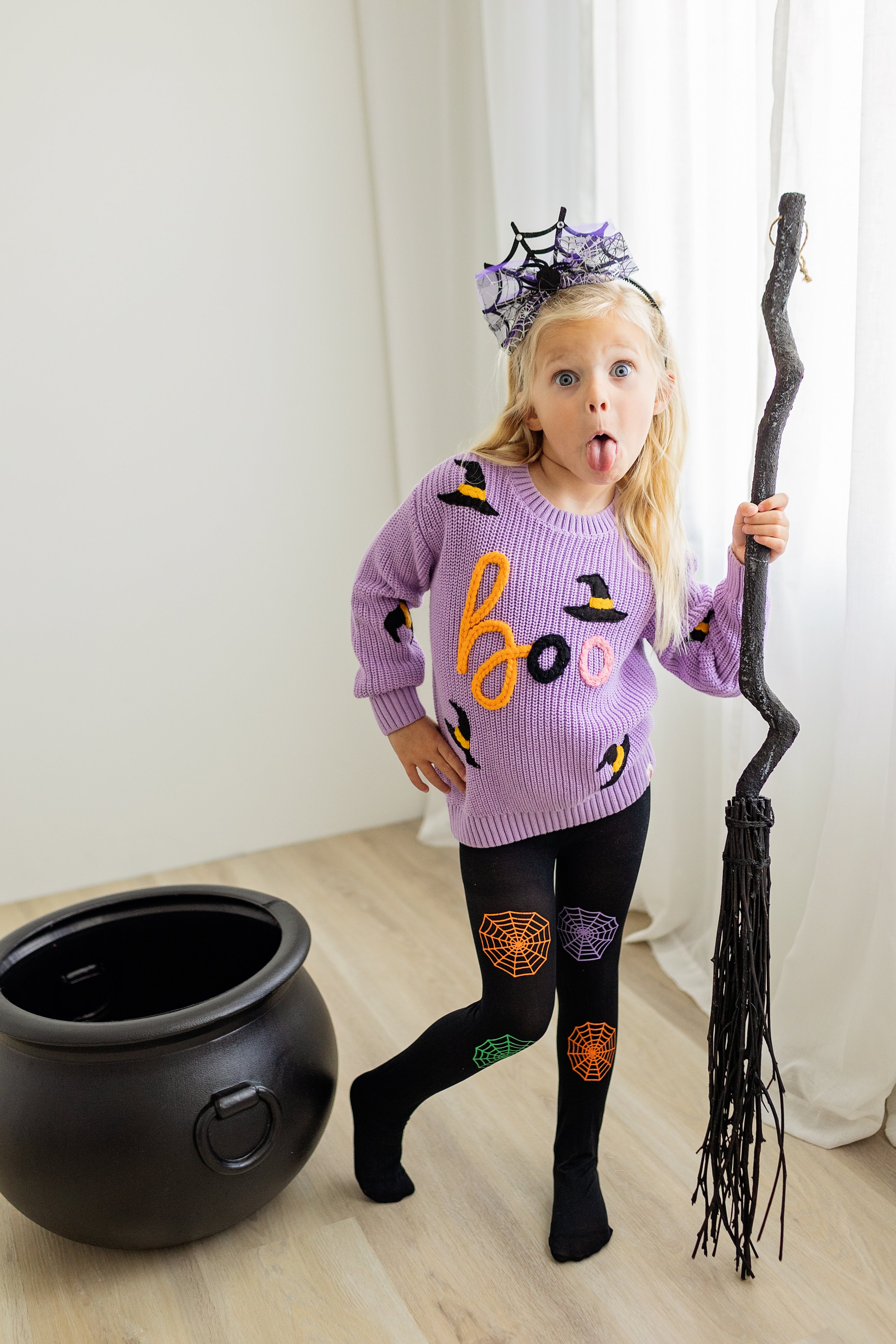 Embroidered Sweater - Boo – Cheeky Plum