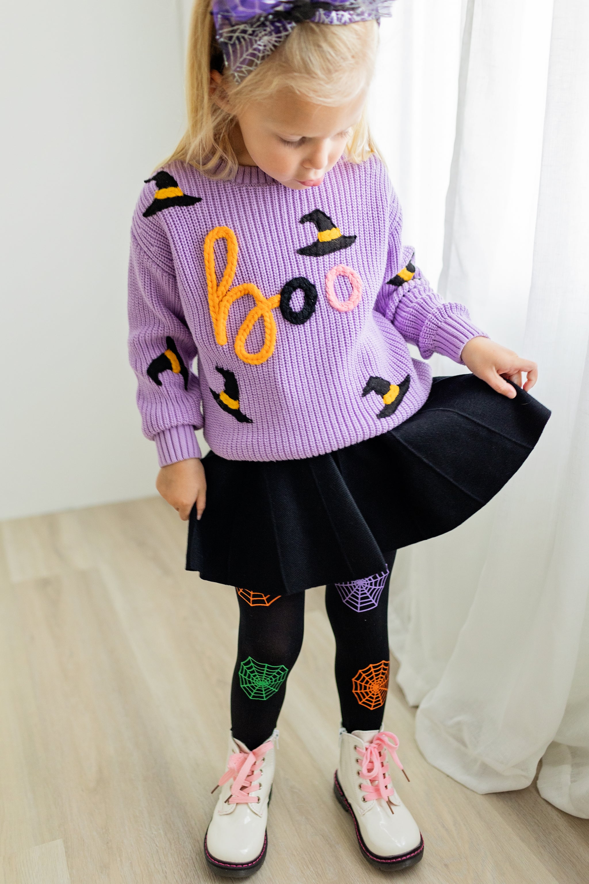 Embroidered Sweater - Boo – Cheeky Plum