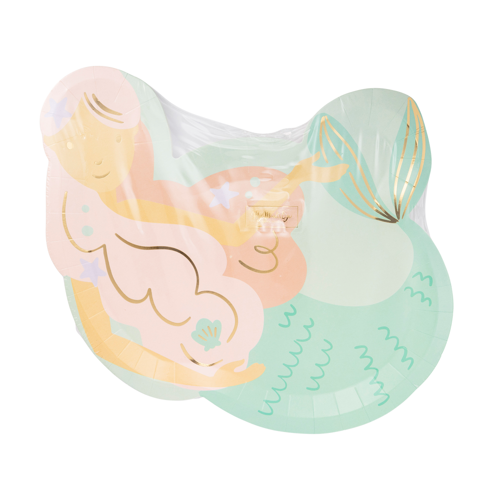 Mermaid Shaped Paper Plate - 8 PK – Cheeky Plum