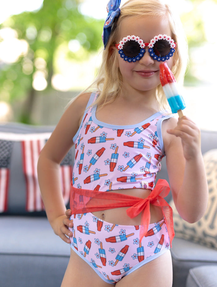 Girls One Piece Swimsuits Cheeky Plum