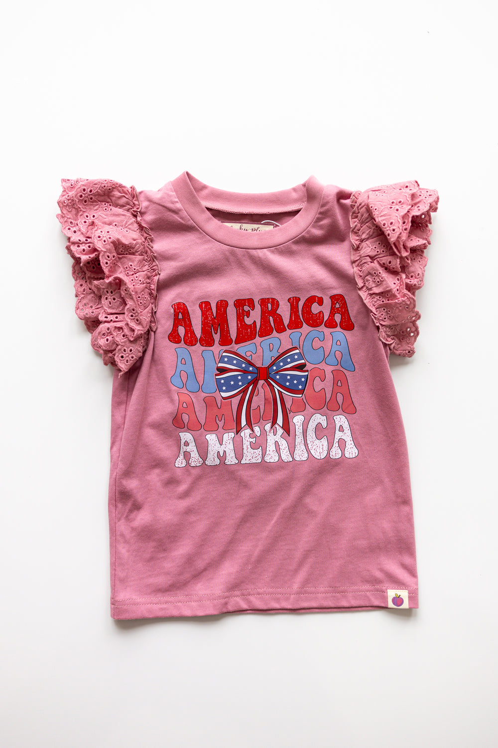 Vintage Eyelet Tee - Heart of America – Cheeky Plum