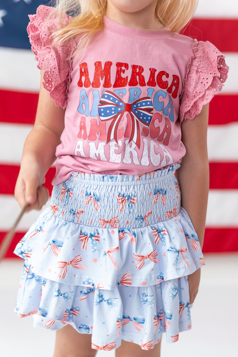 Vintage Eyelet Tee - Heart of America – Cheeky Plum