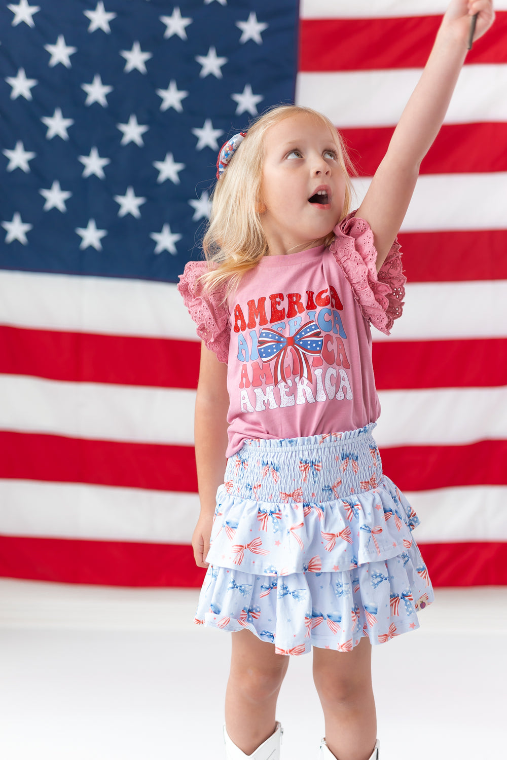 Vintage Eyelet Tee - Heart of America – Cheeky Plum