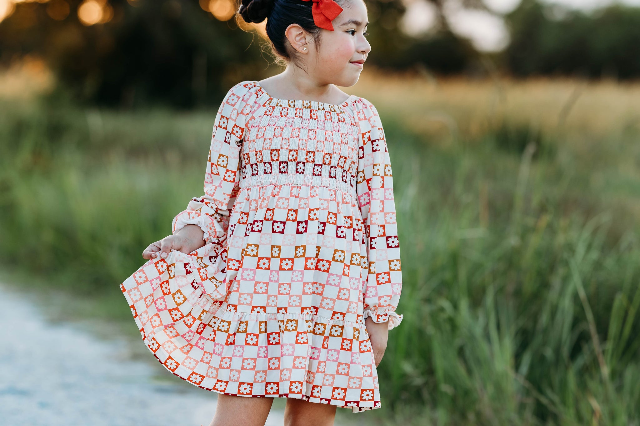 Sadie Dress - Peace and Plaid – Cheeky Plum