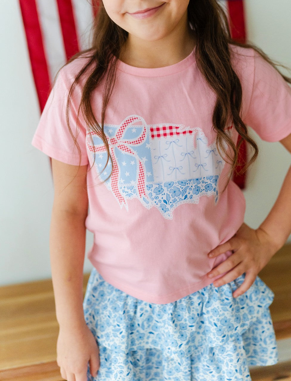 Applique Graphic Tee - Sweet Land of Liberty – Cheeky Plum