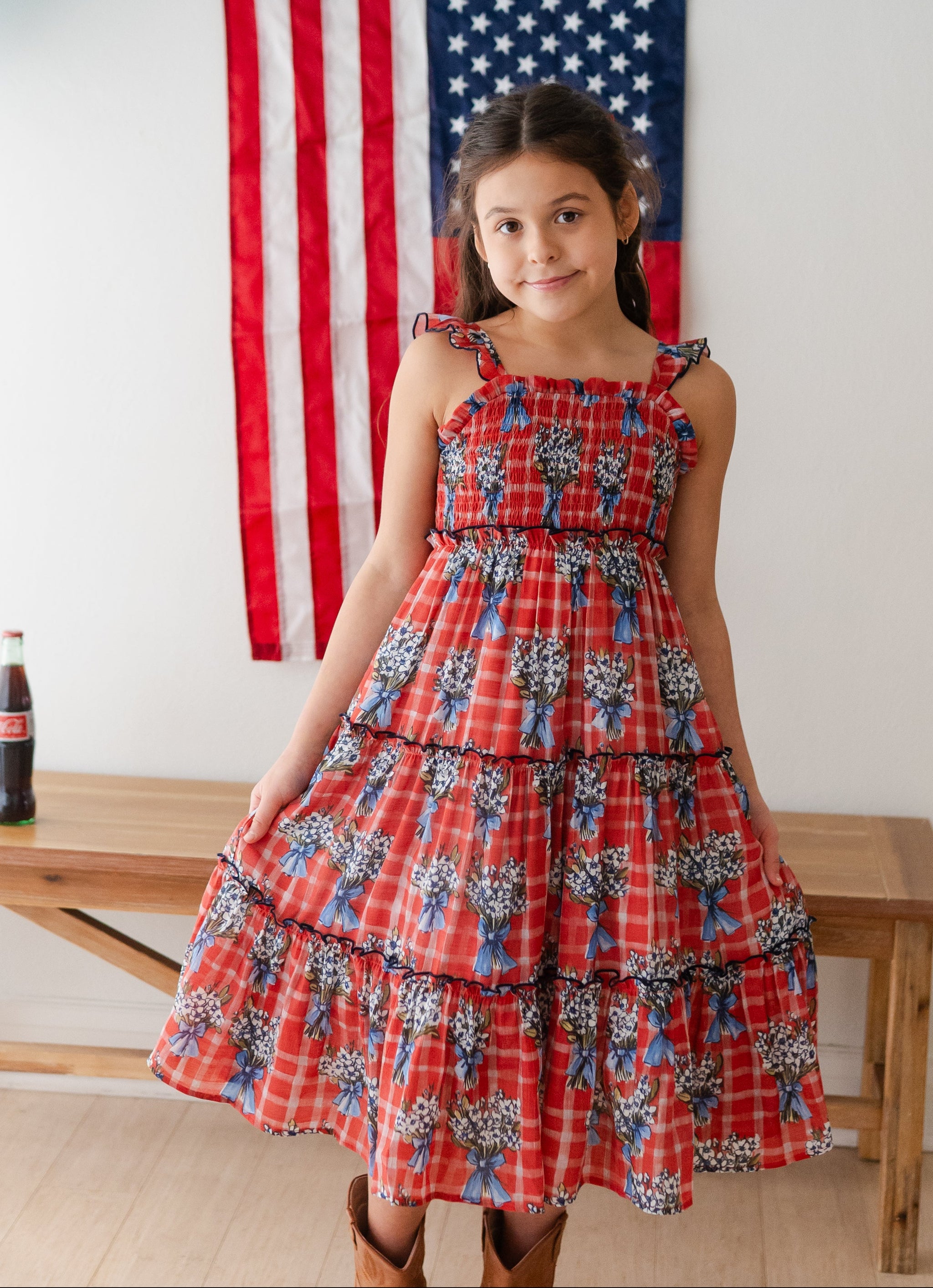 Fiona Maxi Dress - Patriotic Picnic (Pre-Order) – Cheeky Plum