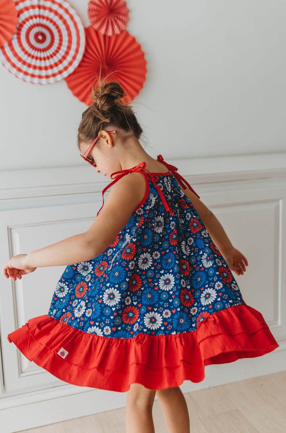 Stella Dress - Star Spangled Blossom – Cheeky Plum