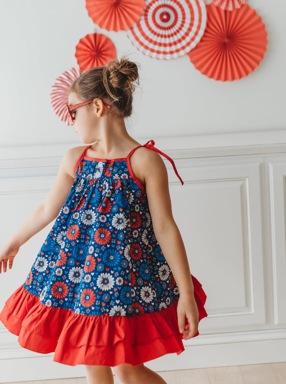 Stella Dress - Star Spangled Blossom – Cheeky Plum
