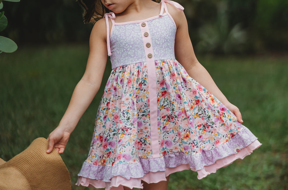 Margot Dress - Bloom Burst – Cheeky Plum