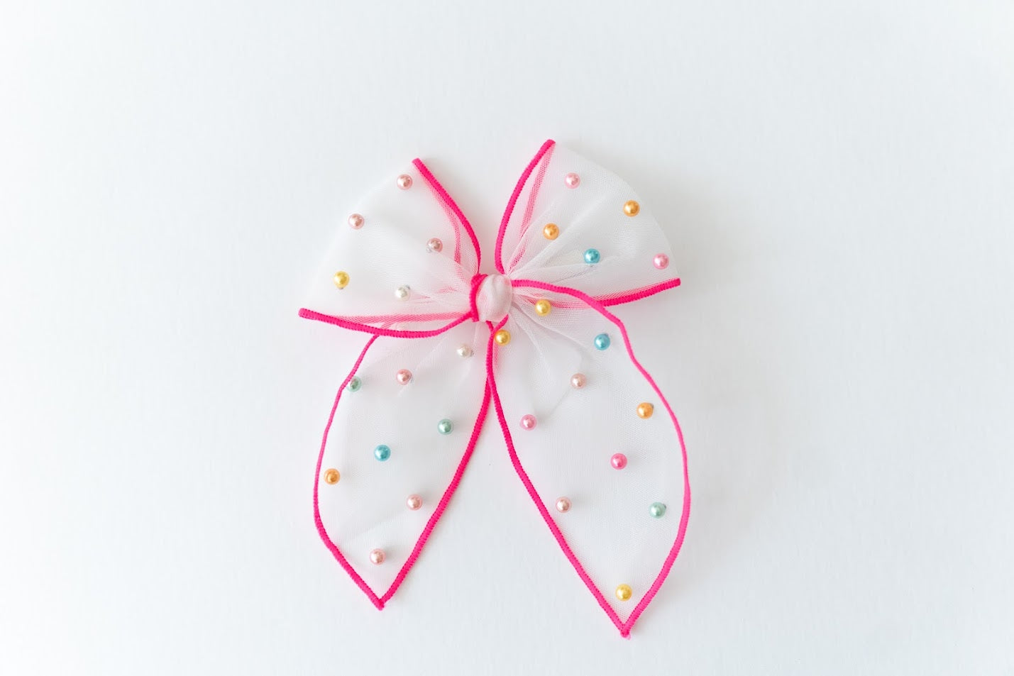 Mesh Shaker Bow - Pearl Perfection – Cheeky Plum