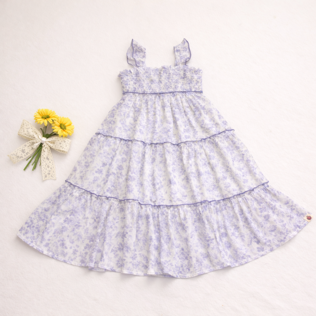 Fiona Maxi Dress - Lavender Cottage – Cheeky Plum