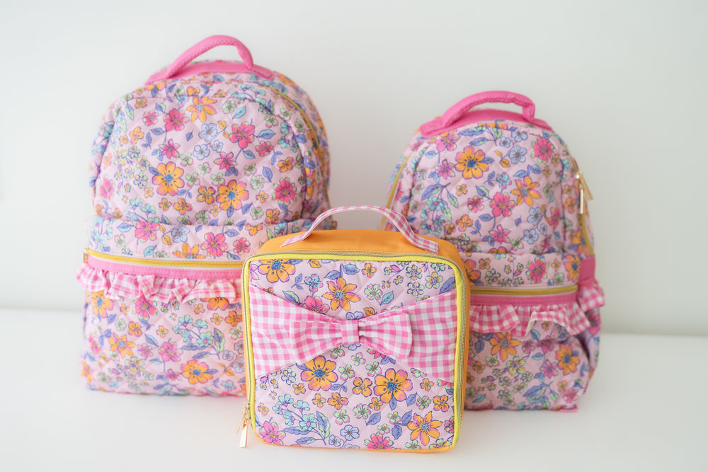 Quilted Mia Backpack - Sunset Sorbet – Cheeky Plum