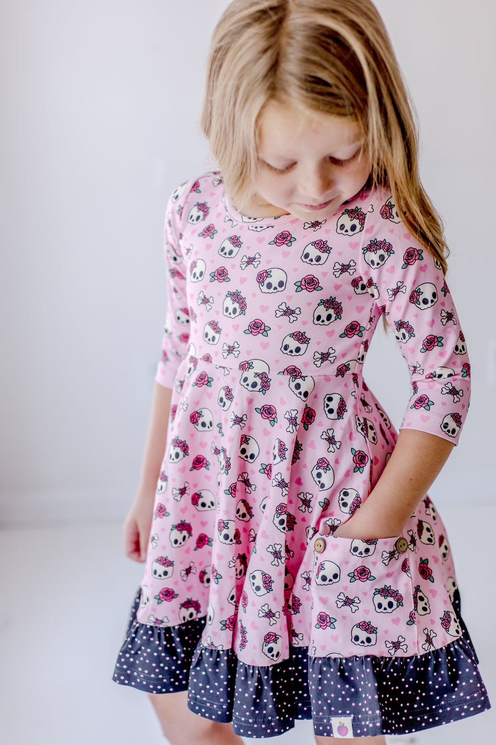 Elara Knit Dress - Bubblegum Bones – Cheeky Plum
