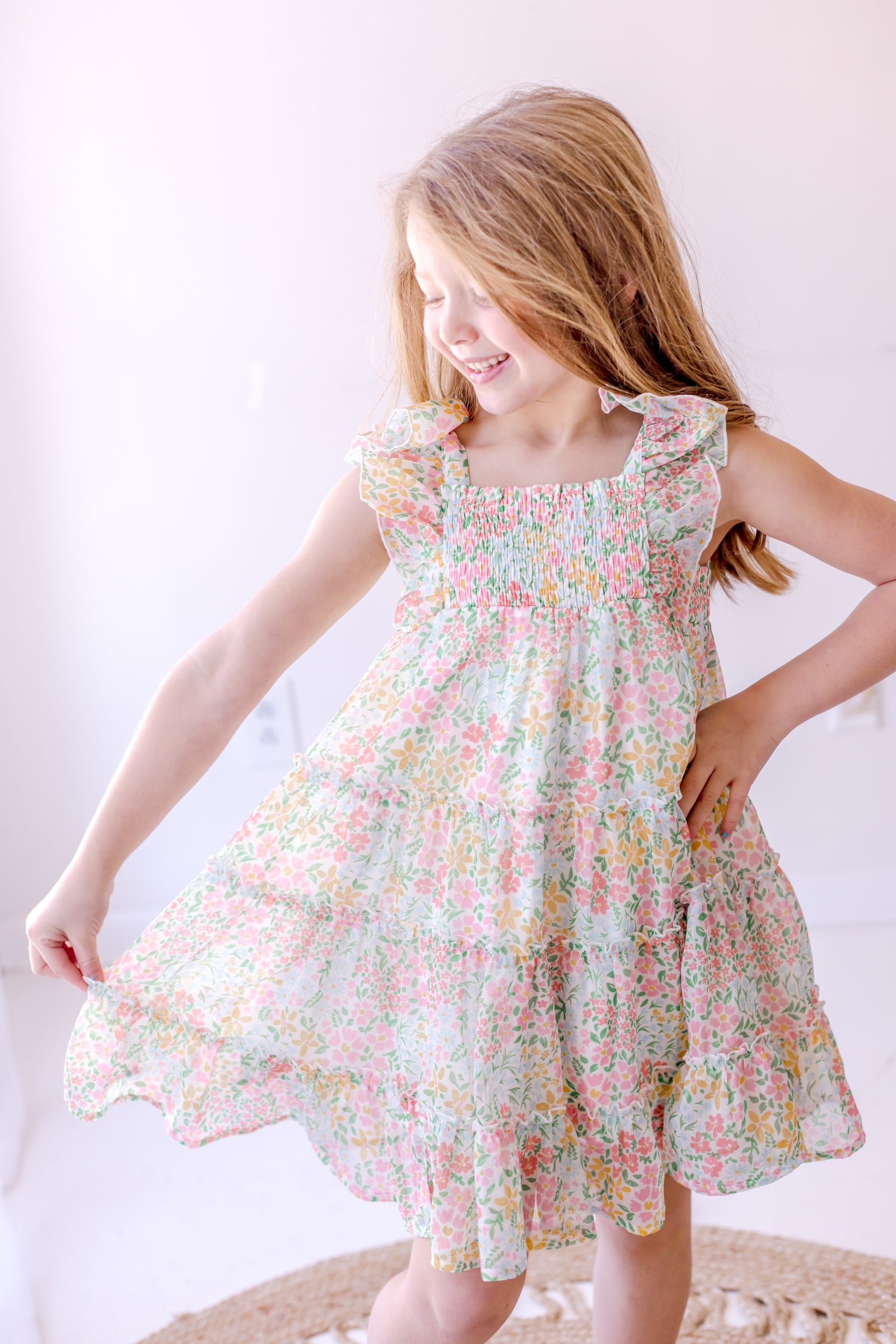 Brielle Dress - Cottontail – Cheeky Plum