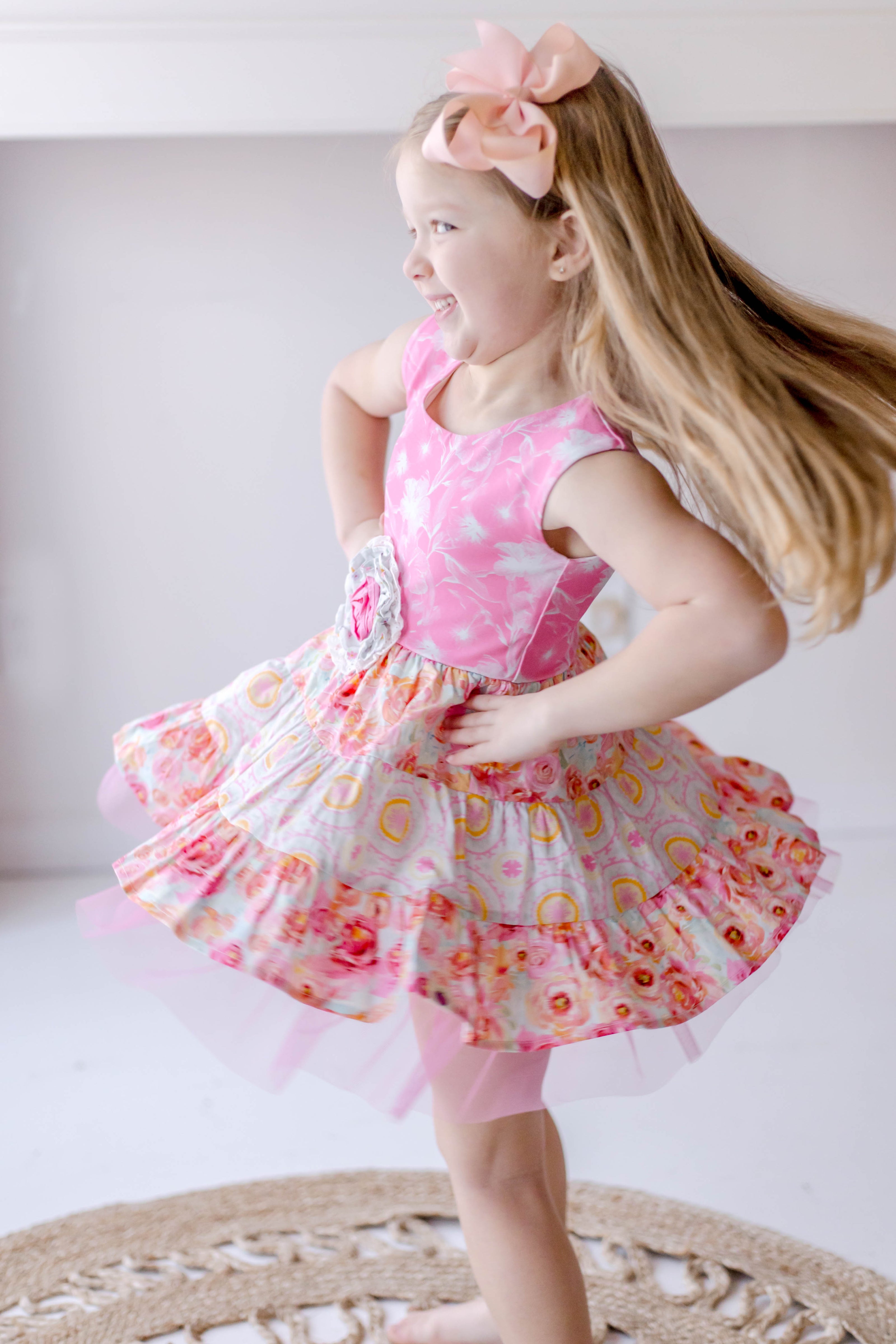 Emma Dress - Pink Lemonade – Cheeky Plum
