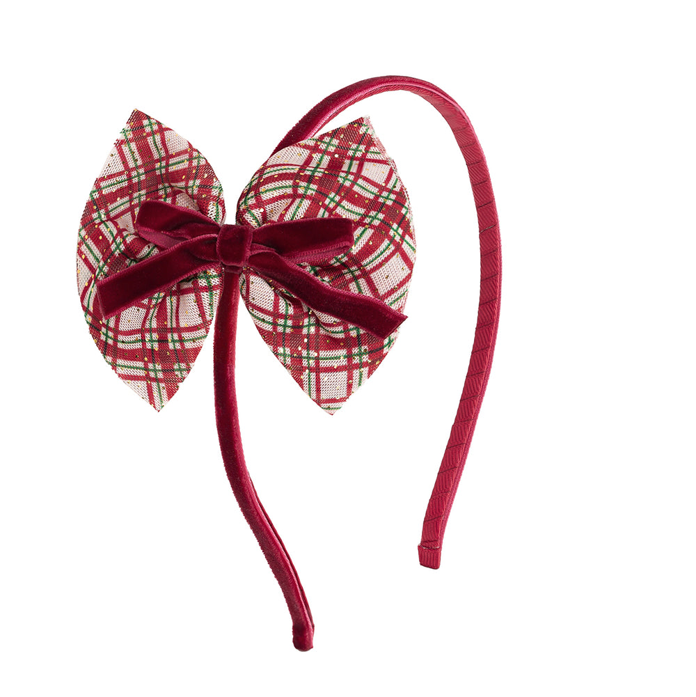 Sweet Wink Headband - Christmas Plaid Layered Bow – Cheeky Plum