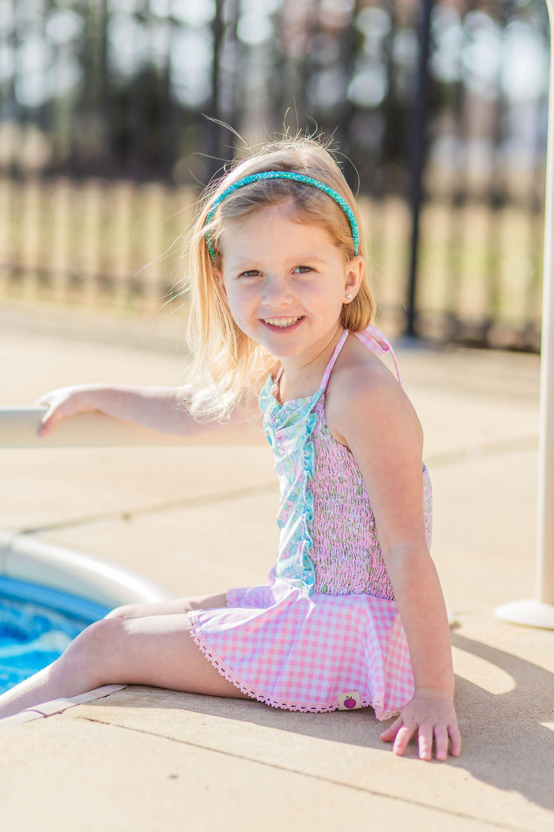 Piper Swimsuit - Rose Water Blossom – Cheeky Plum