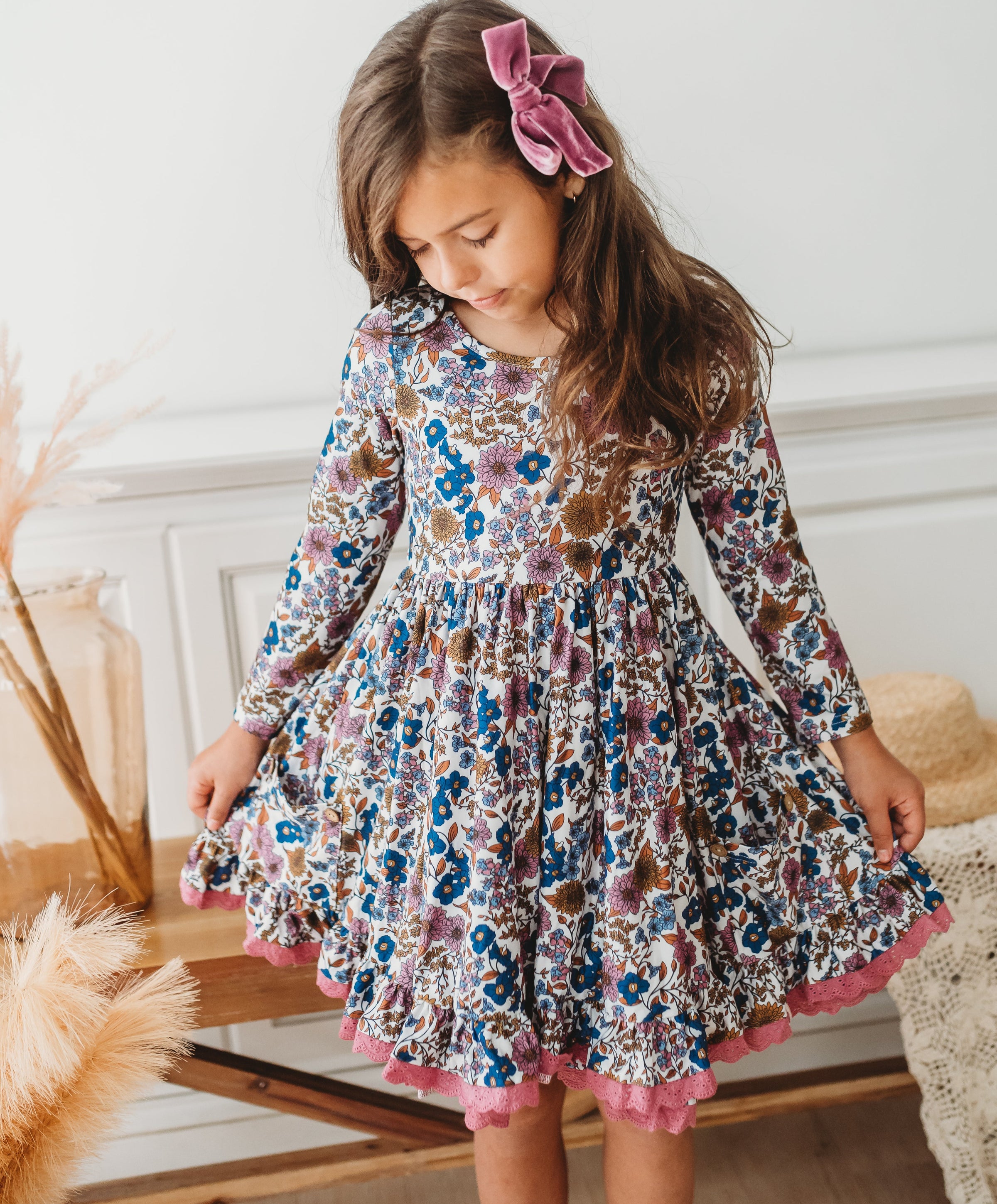 Myra Knit Dress - Violet Fields – Cheeky Plum