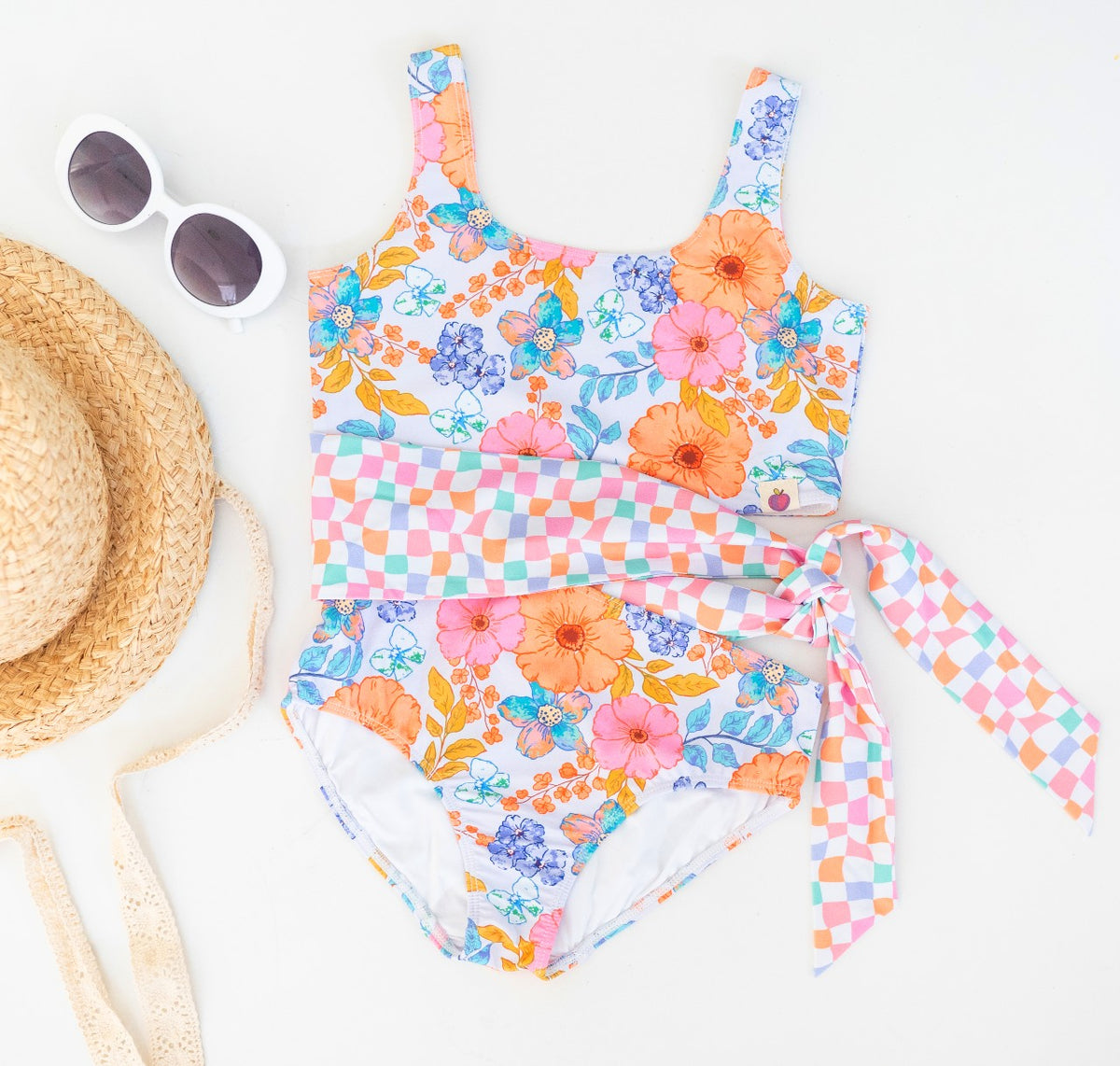 Girls One Piece Swimsuits Cheeky Plum