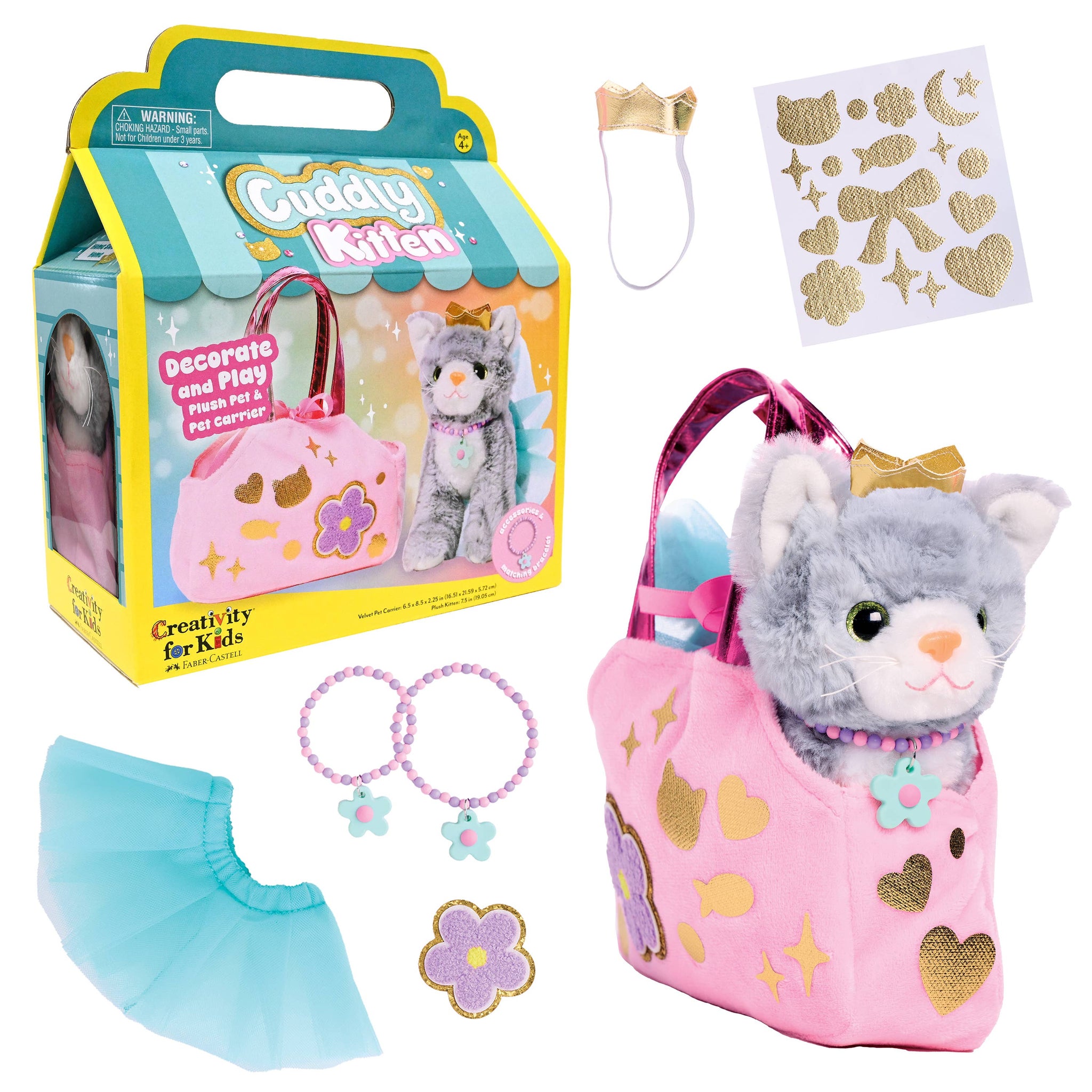 Decorate a Cuddly Kitten DIY Craft Kit for Kids – Cheeky Plum