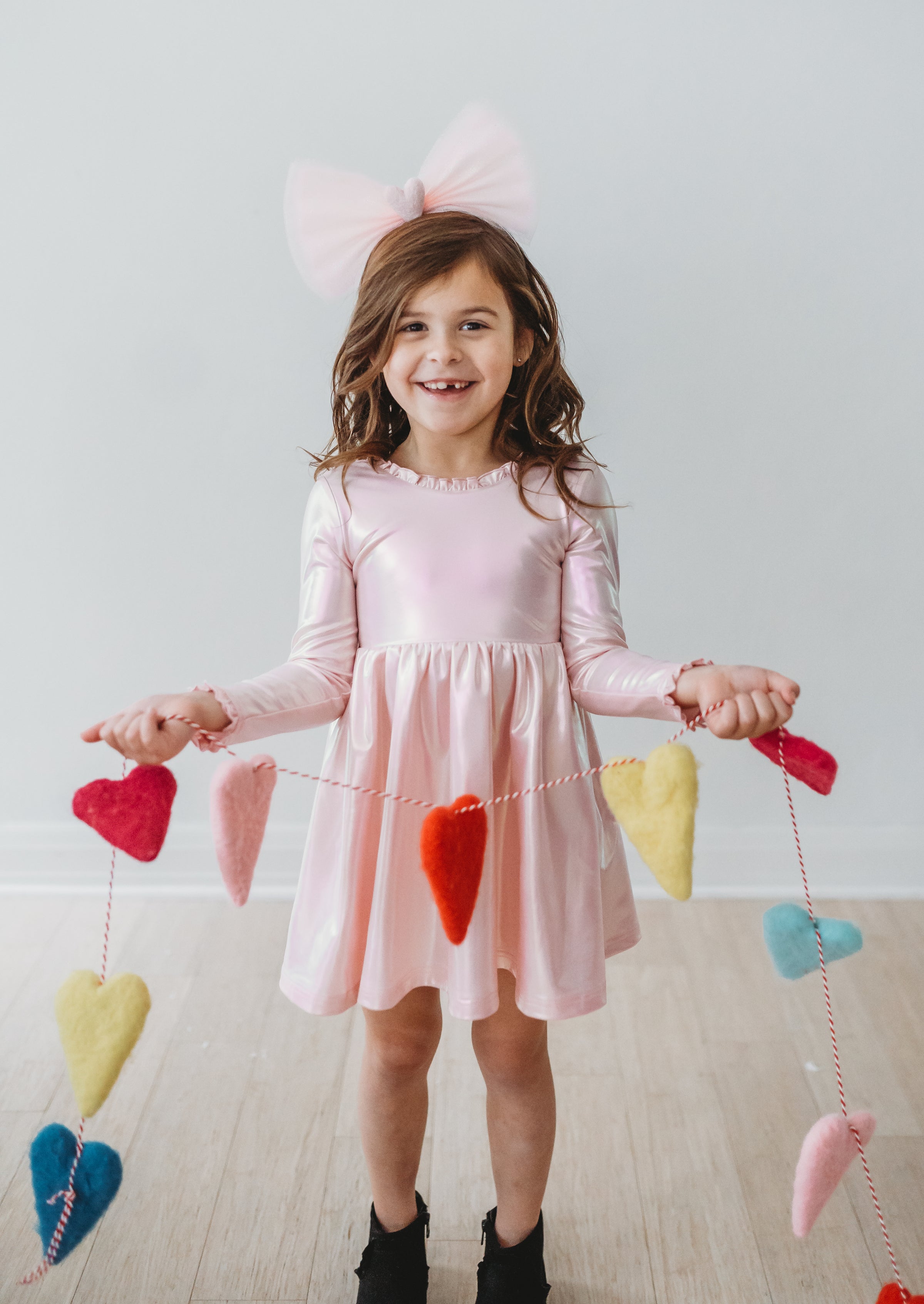 Penelope Lamé Dress - Cosmic Pink – Cheeky Plum